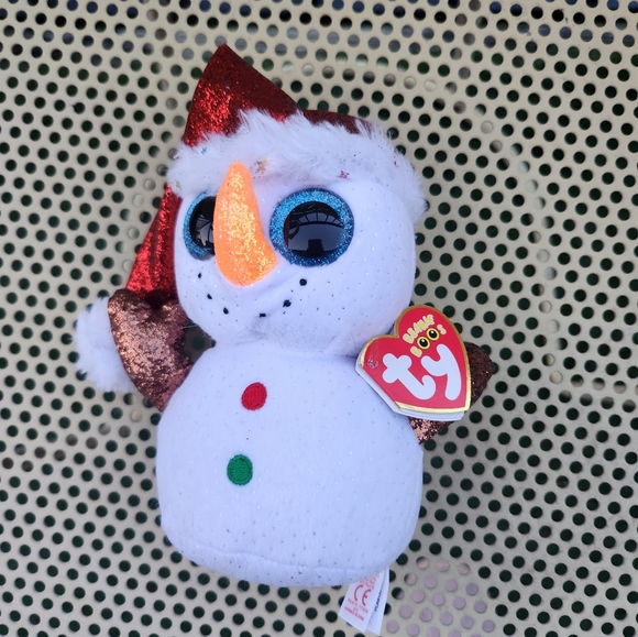 Ty | Toys | 29 Ty Beanie Boo Flurry Sparklely Snowman Christmas Tags ...